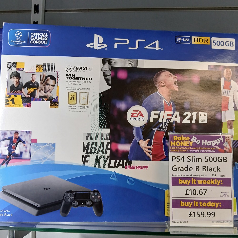 Used PS4 Slim 500GB Grade B Black - Own4Less